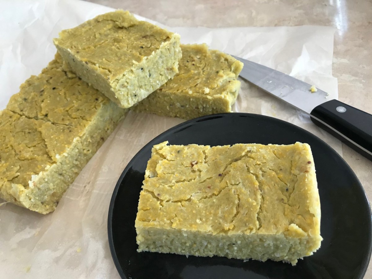 Green Split Pea Polenta – Crunchy Cooking